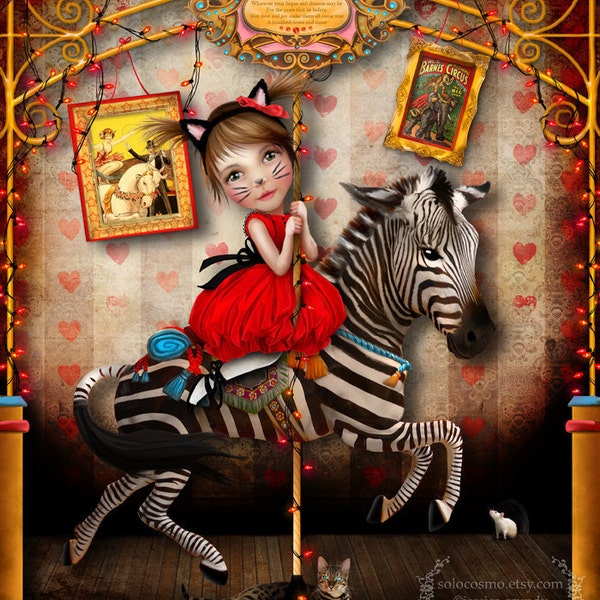 Carousel Zebra - Etsy