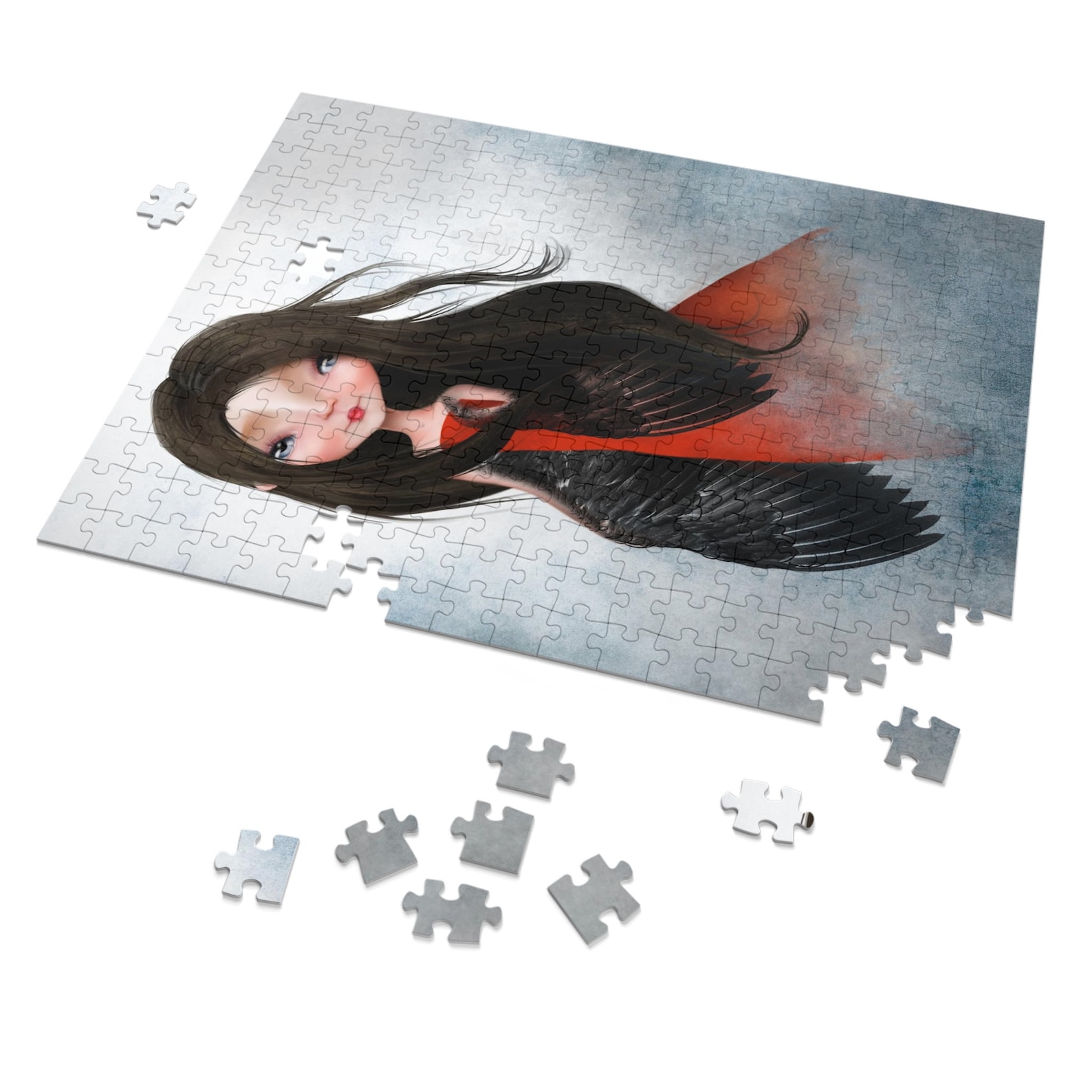 Amber Jeanne Takes Flight Puzzle Original Artwork by Jessica Von Braun ...