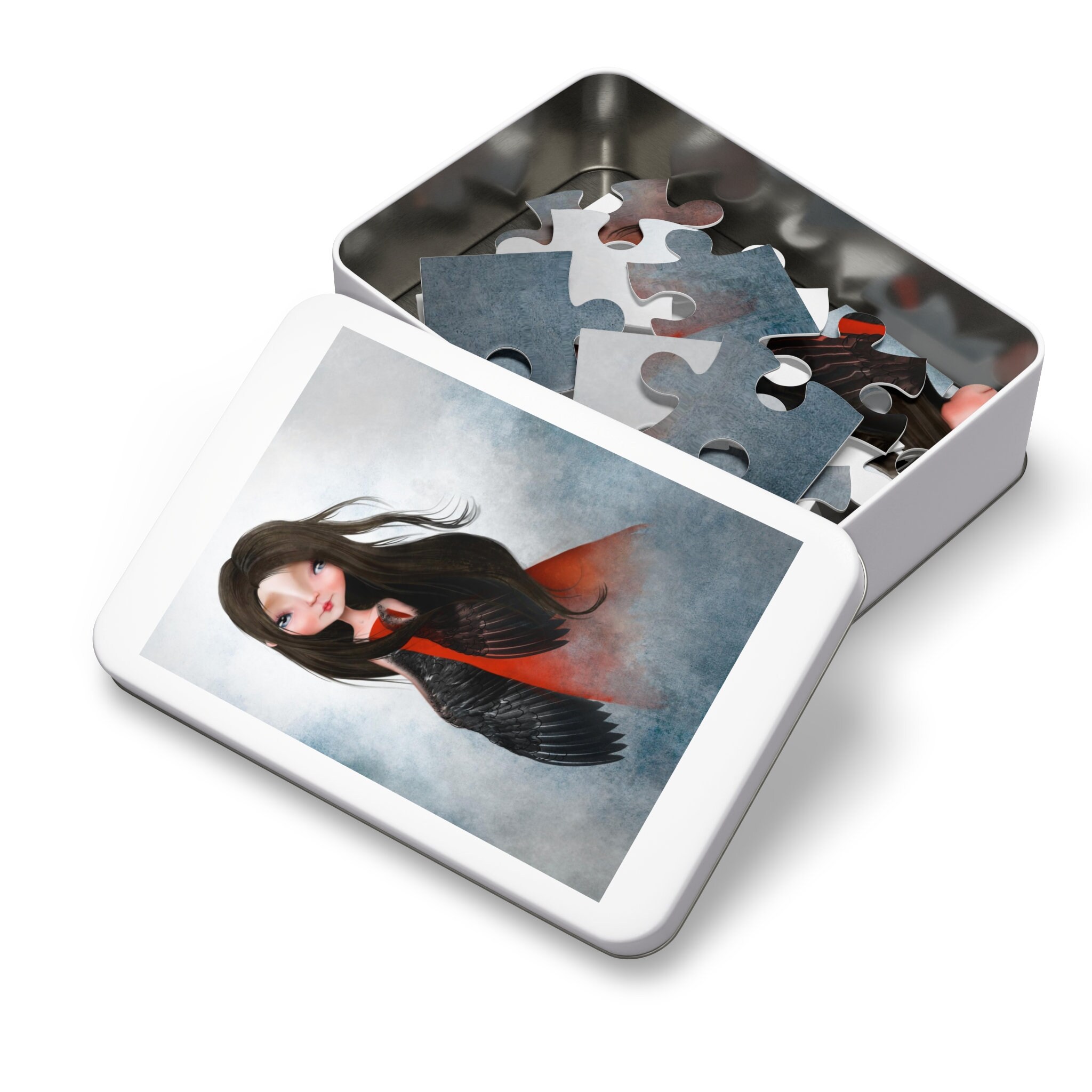 Amber Jeanne Takes Flight Puzzle Original Artwork by Jessica Von Braun ...
