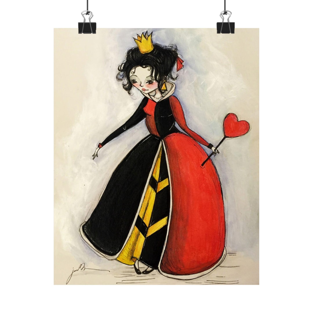 The Queen Pf Hearts - Poster - Matte Vertical Posters - Multi Sized ...