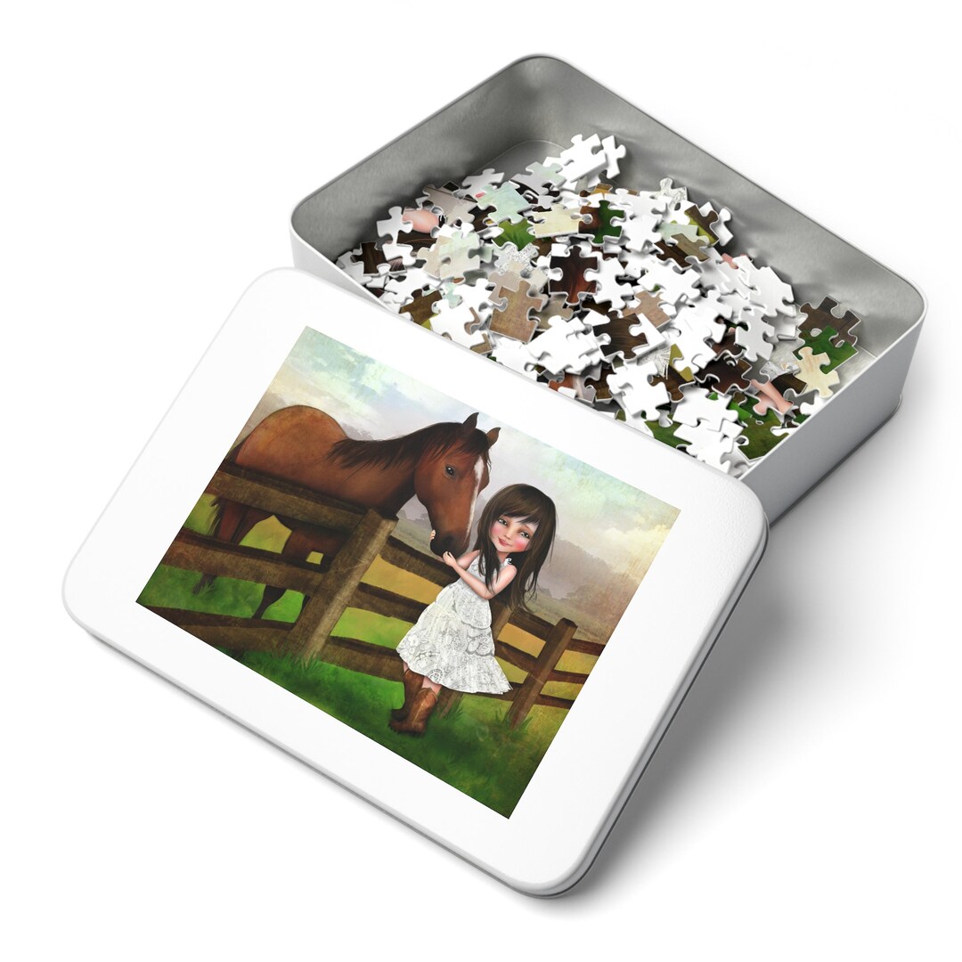 Kate Puzzle Original Artwork by Jessica Von Braun - Matching Tin Box ...