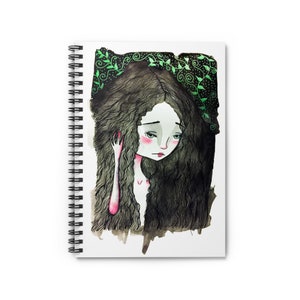 Eve Journal - Art by Jessica Von Braun - Spiral Notebook - Ruled Line ...