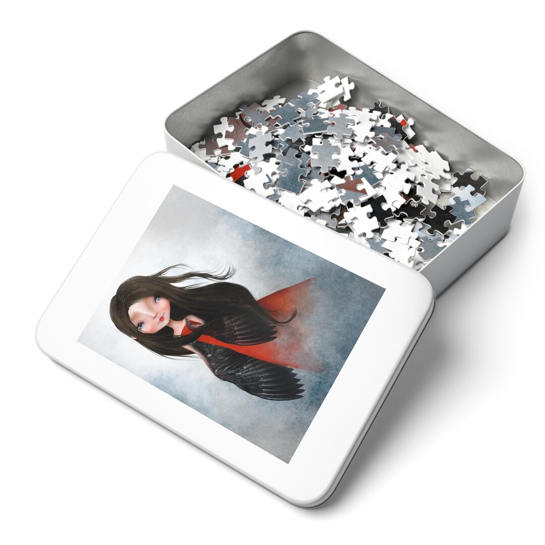 Amber Jeanne Takes Flight Puzzle Original Artwork by Jessica Von Braun ...