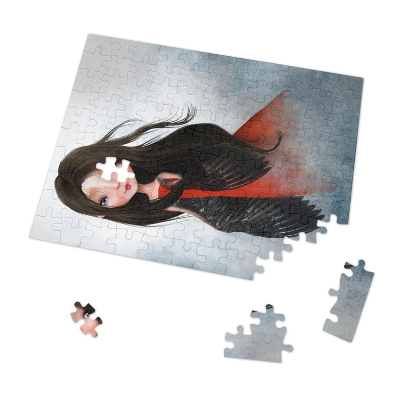 Amber Jeanne Takes Flight Puzzle Original Artwork by Jessica Von Braun ...