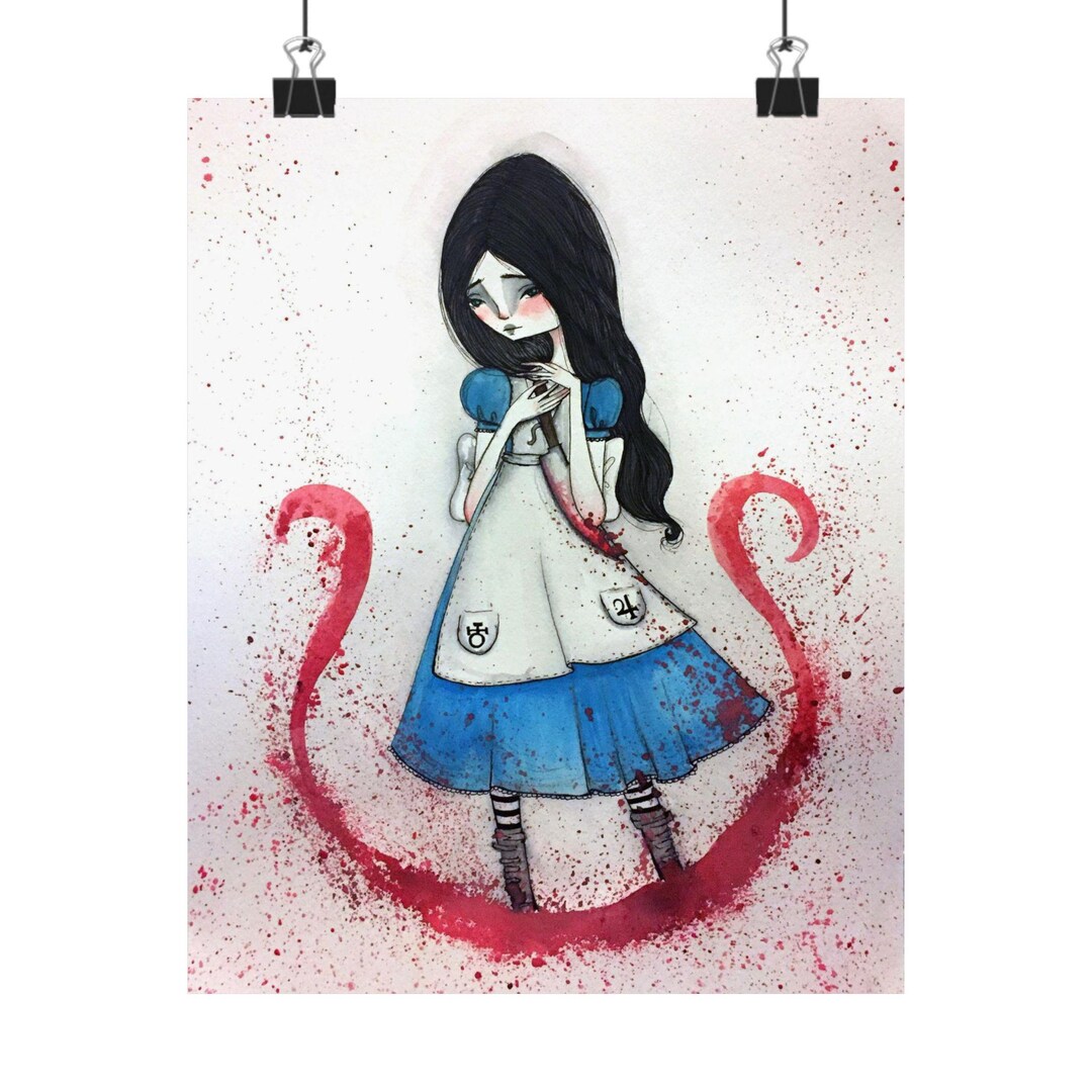 Alice Madness Poster - Matte Vertical Posters - Multi Sized - Premium ...