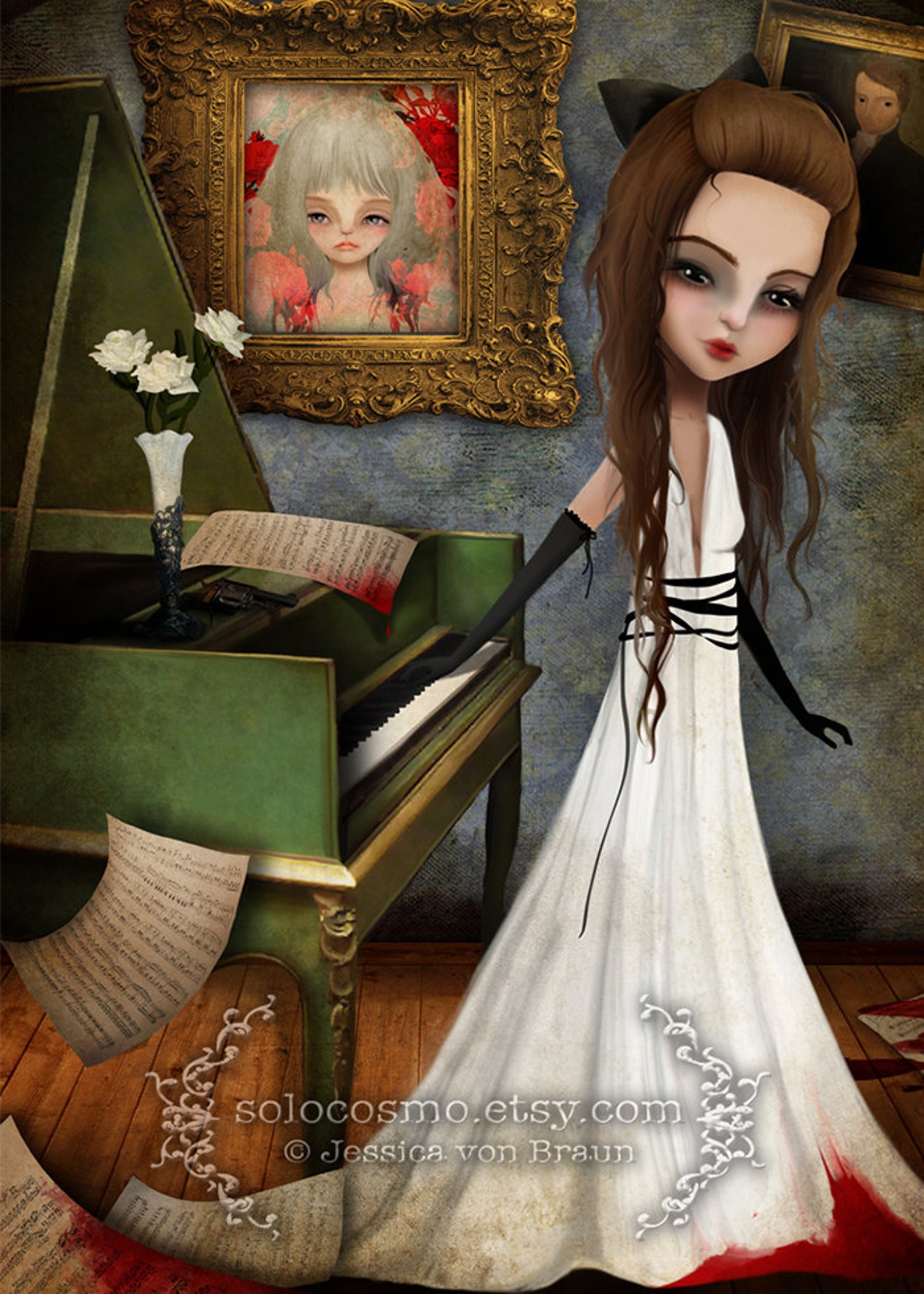 ACEO / ATC / Artists Trading Card Mini Print elizabeth - Etsy