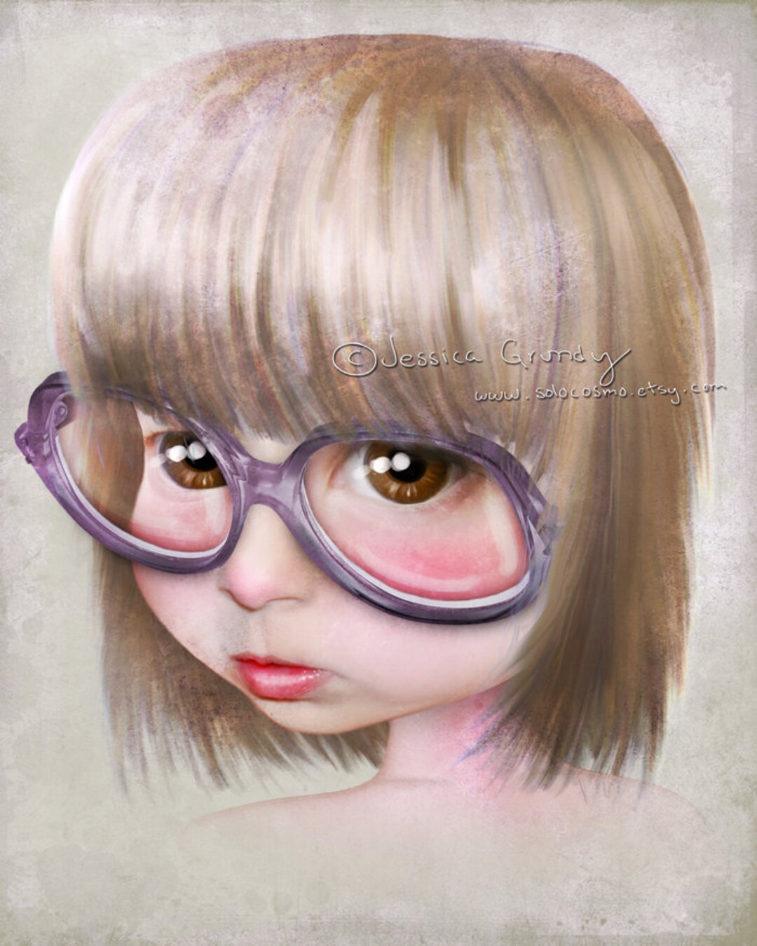 Fine Art Print imperfect Portrait of the Artist as a Child 8.5x11 ...