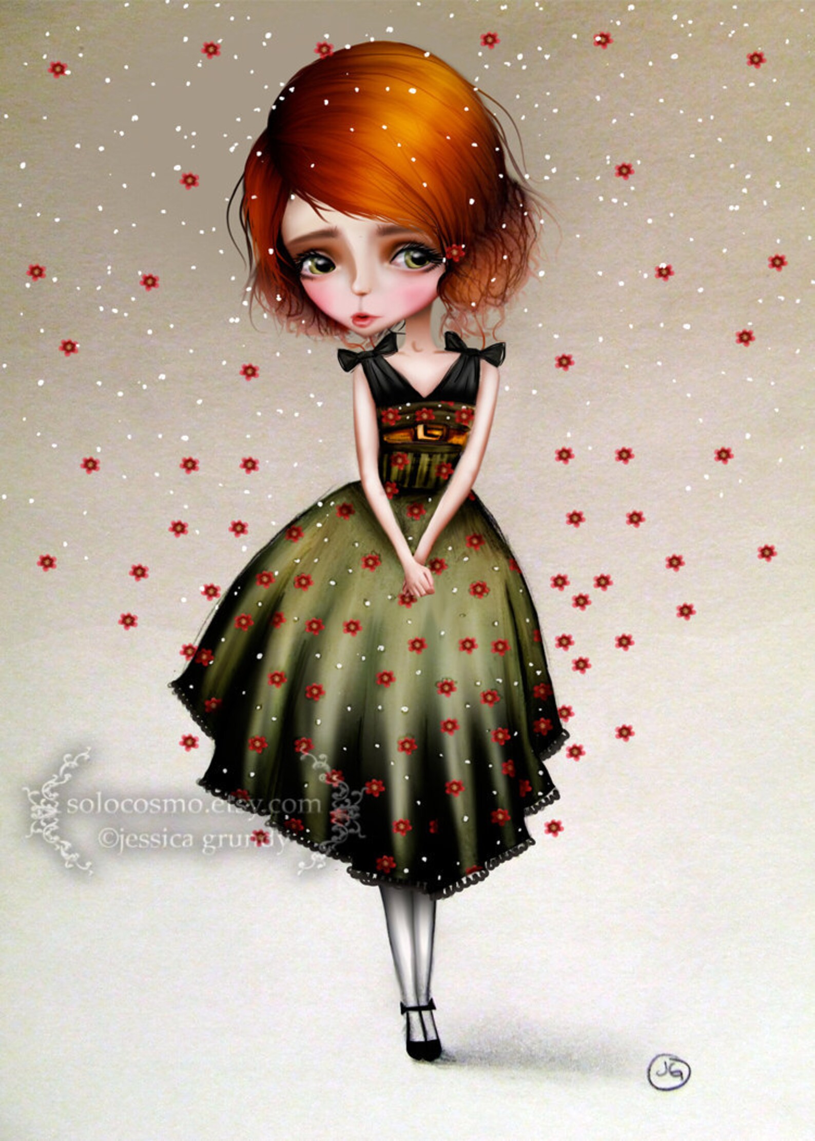 ACEO ATC Artists Trading Card 'Lainey' Mini Fine | Etsy