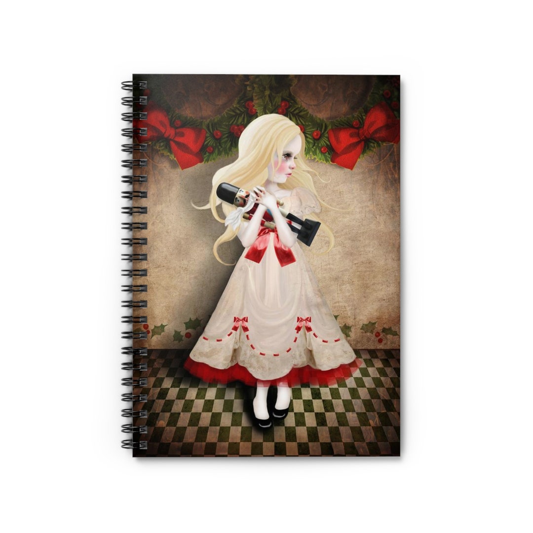Clara and the Nutcracker Journal - Art by Jessica Von Braun - Spiral Notebook - Ruled Line - Etsy