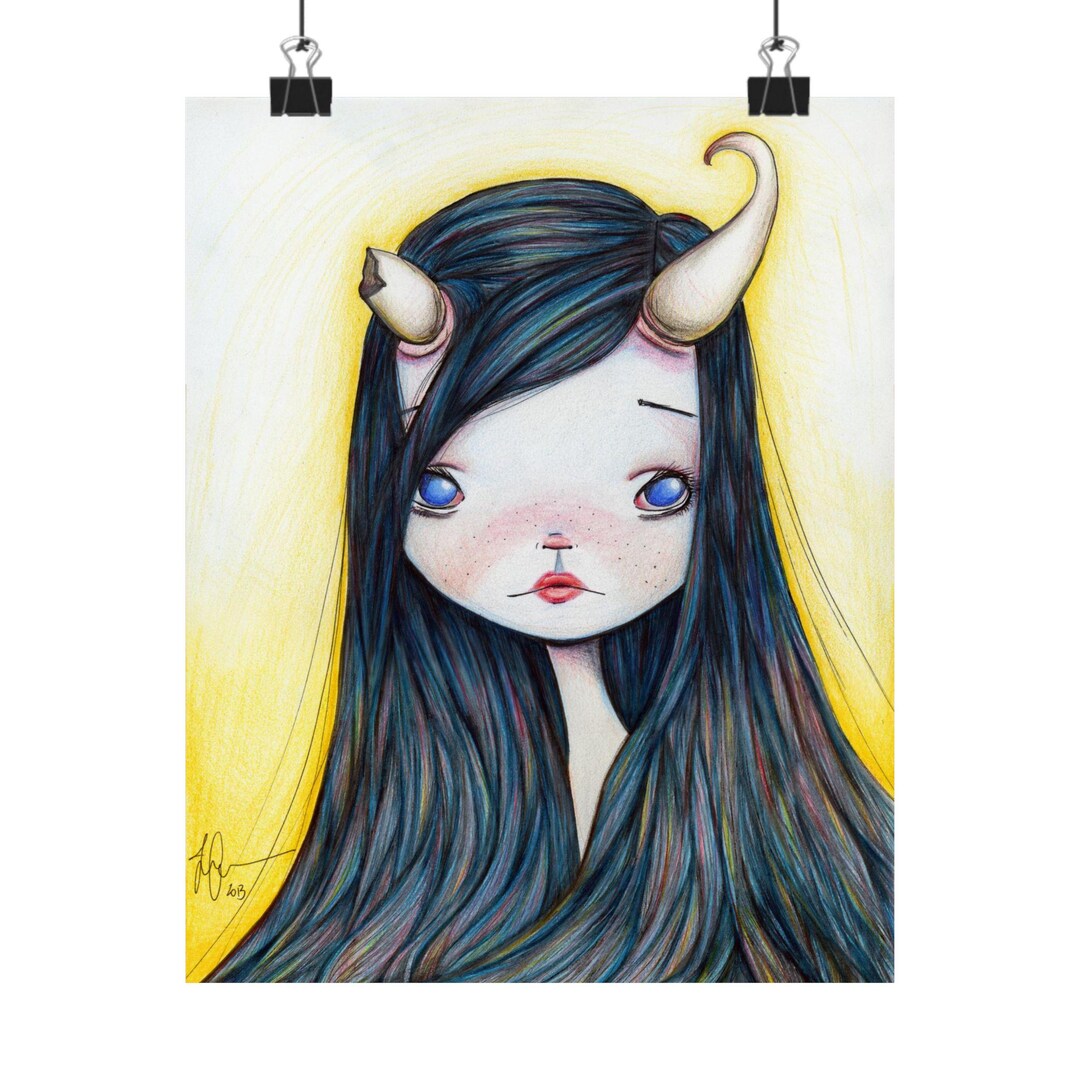 Lonely Girl - Poster - Matte Vertical Posters - Multi Sized - Premium ...