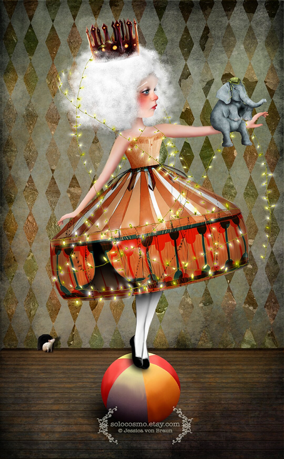 Fine Art Print carnivàle Medium to Large Print 8x10, 11x17 Digital ...