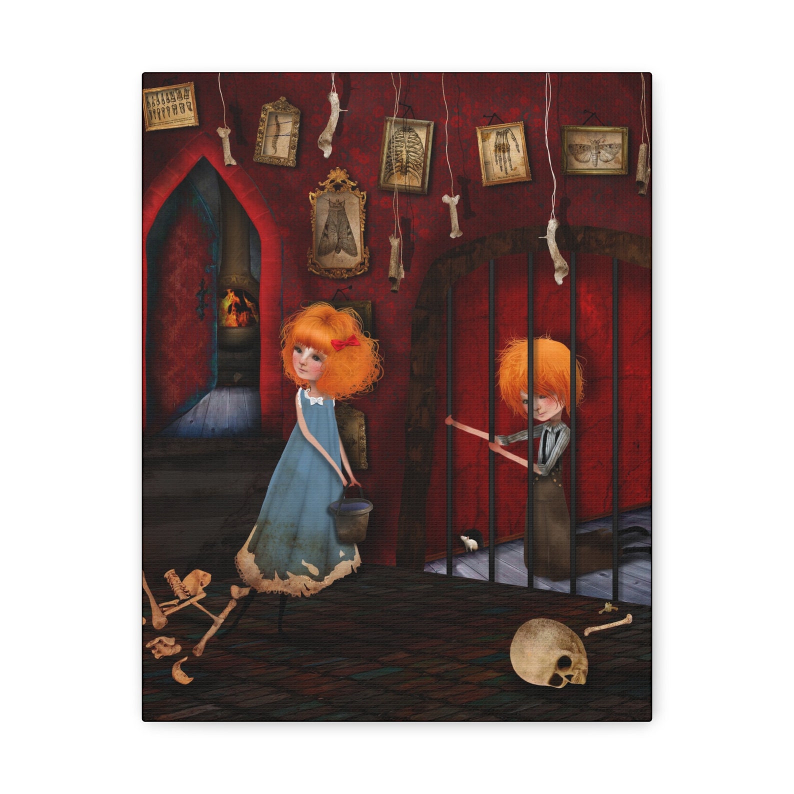 Hansel and Gretel Canvas Print - Gallery Wrap Canvas Print - Lowbrow ...