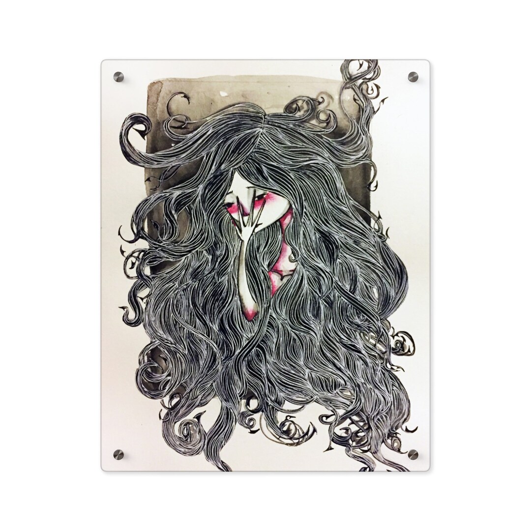 Yokai Acrylic Wall Art Panel - Ready to Hang Acrylic Print by Jessica ...