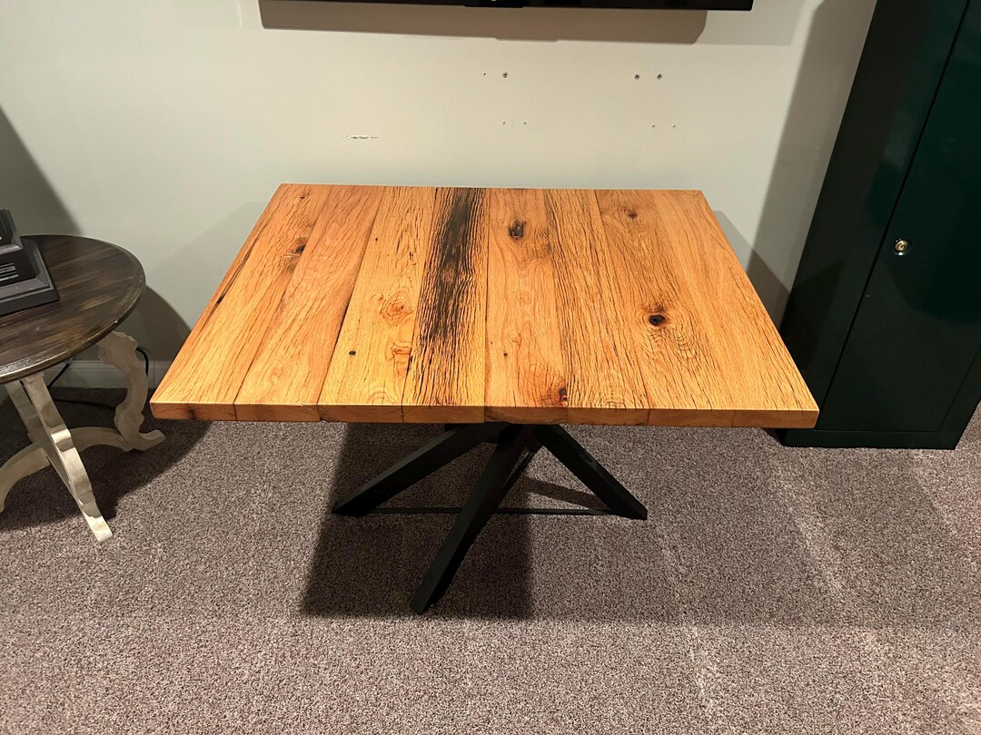 Reclaimed Oak Wood Table - Etsy