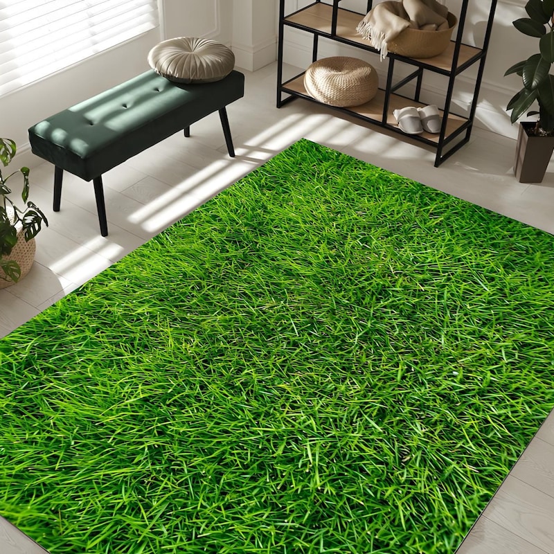Wet Grass Rug - Etsy