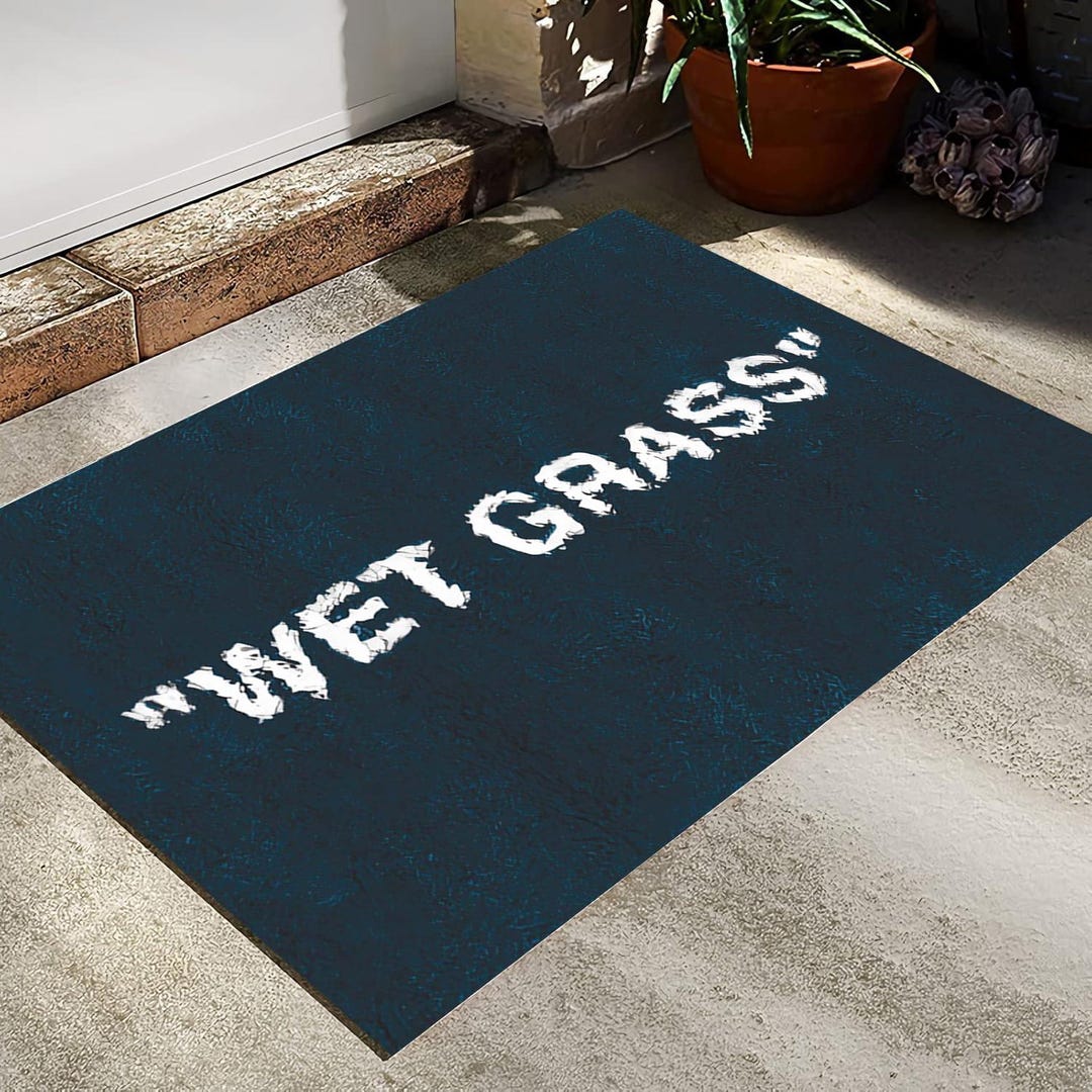 Wet Grass Inspired Rug, Fun Modern Home Decor, Unique Floor Mat, Pet ...