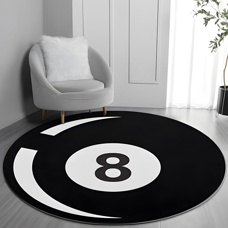 8ball Rug - Etsy UK