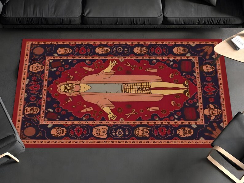 The Big Lebowski Rug: the Dude Iconic Character Design, Washable Non ...