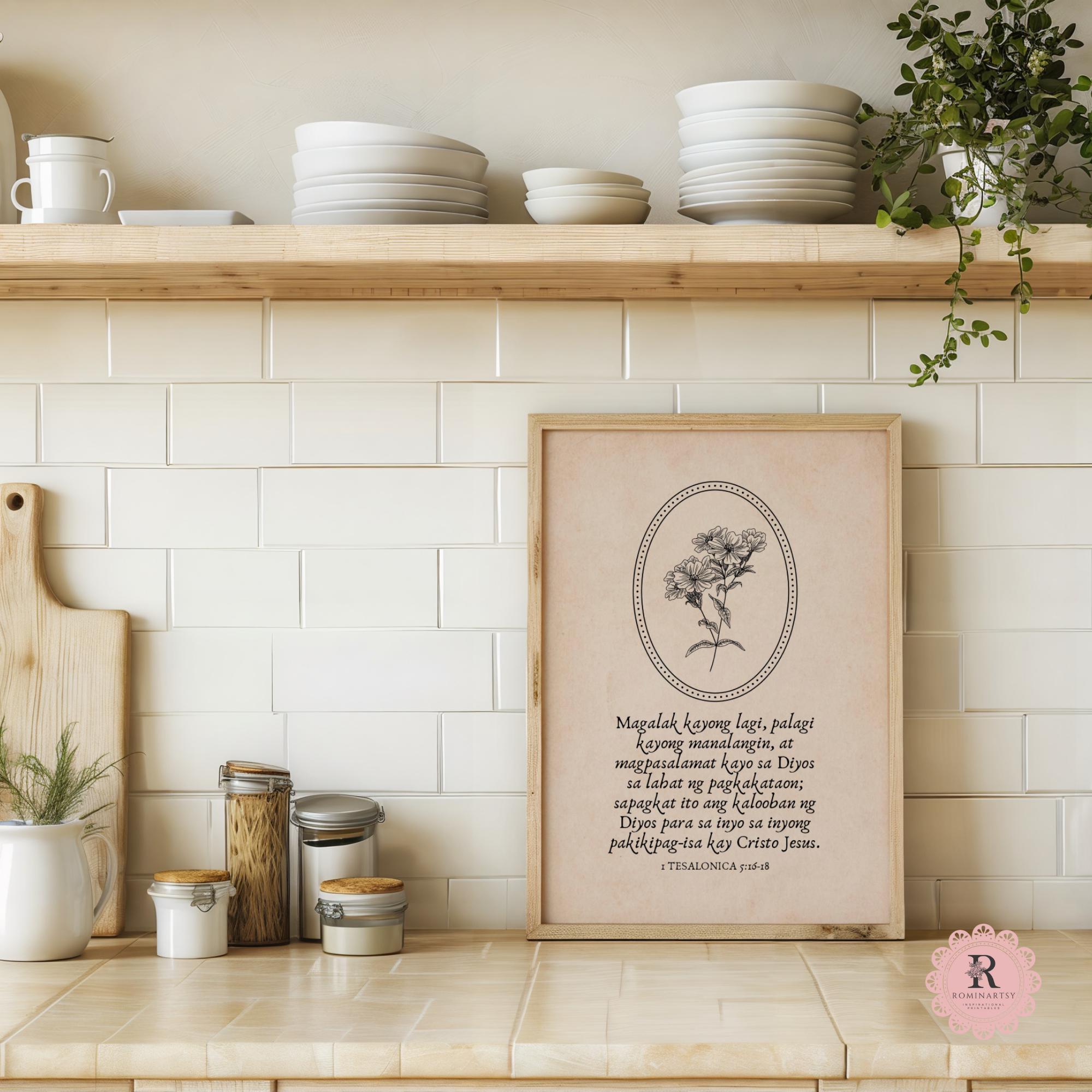 Wall Art Tagalog Christian Vintage Filipino Scripture Printable Bible ...