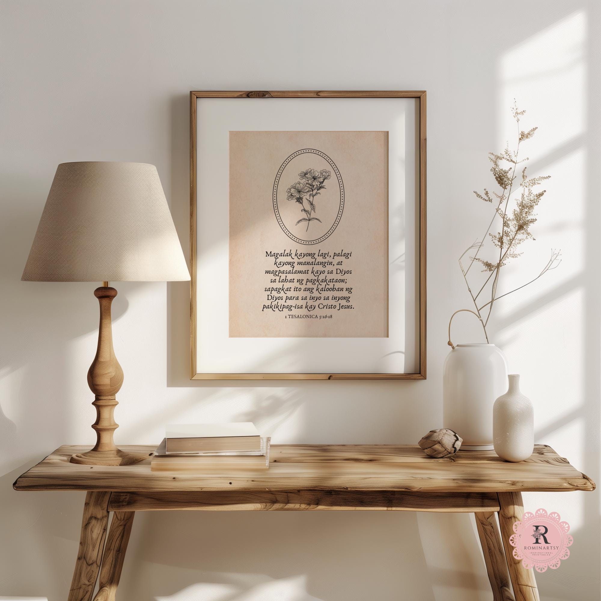 Wall Art Tagalog Christian Vintage Filipino Scripture Printable Bible ...
