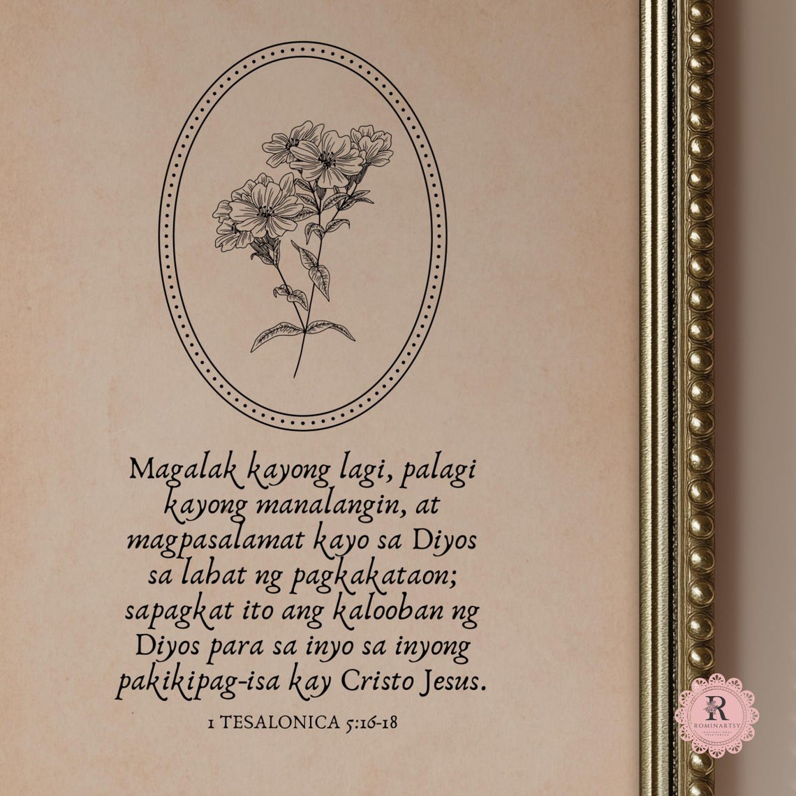Wall Art Tagalog Christian Vintage Filipino Scripture Printable Bible ...