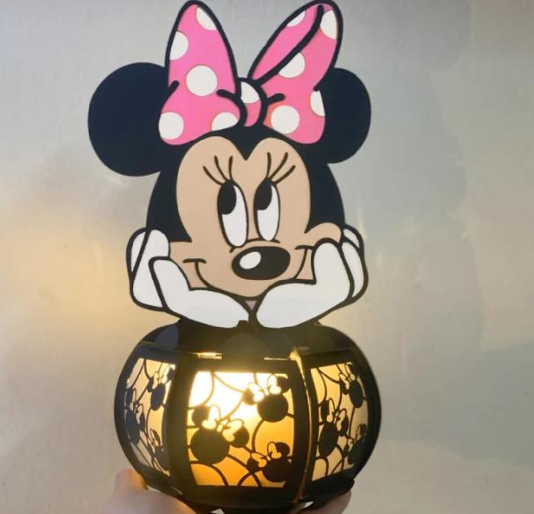Happy Mouse Lantern SVG Cheerful Design for Cartoon Lantern Shadow ...