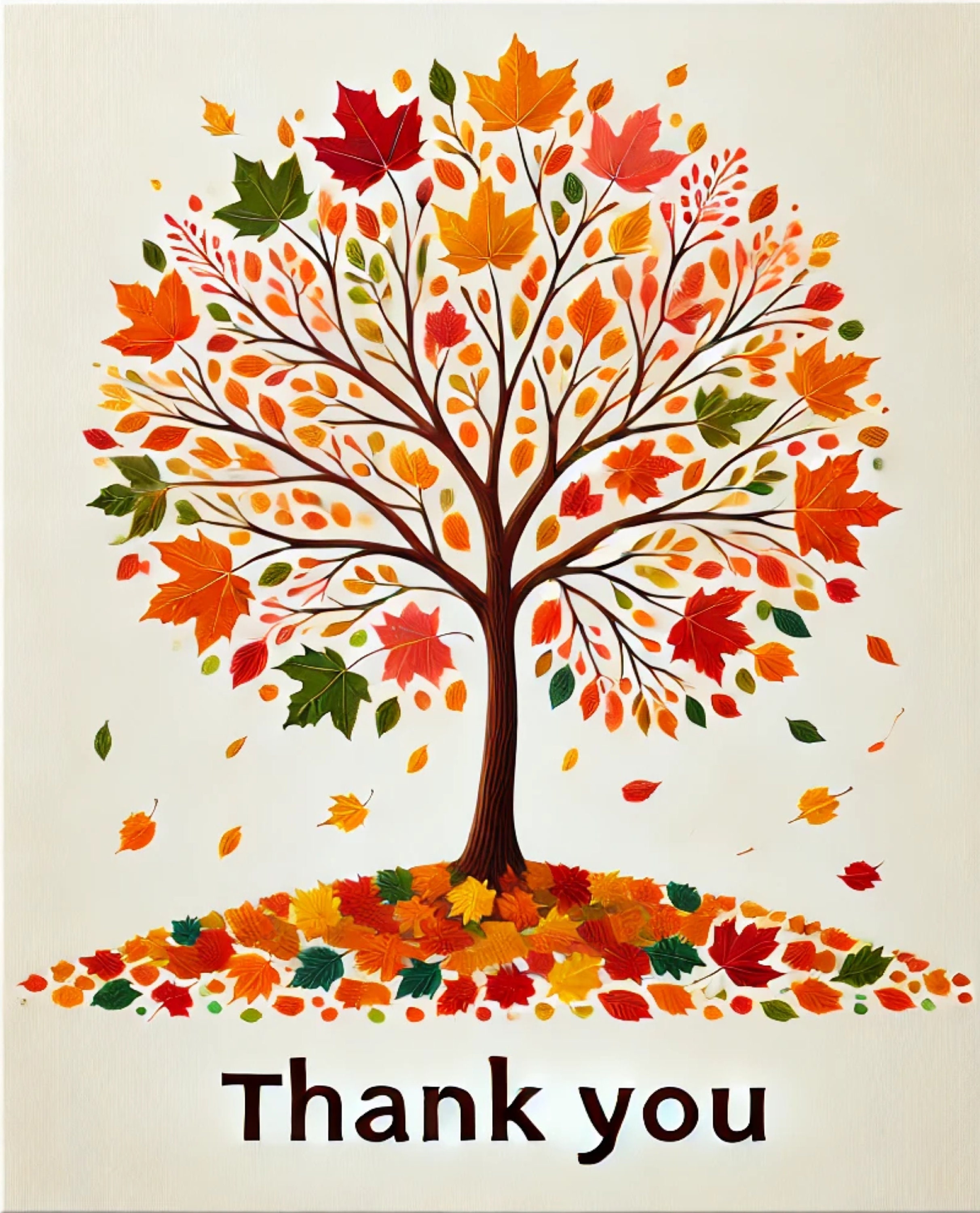 Fall Thank You Autumn Thank You Thank You Autumn Tree Colorful Tree ...