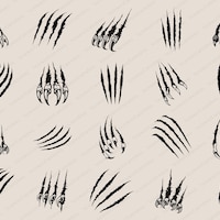 Claw Marks SVG - Etsy