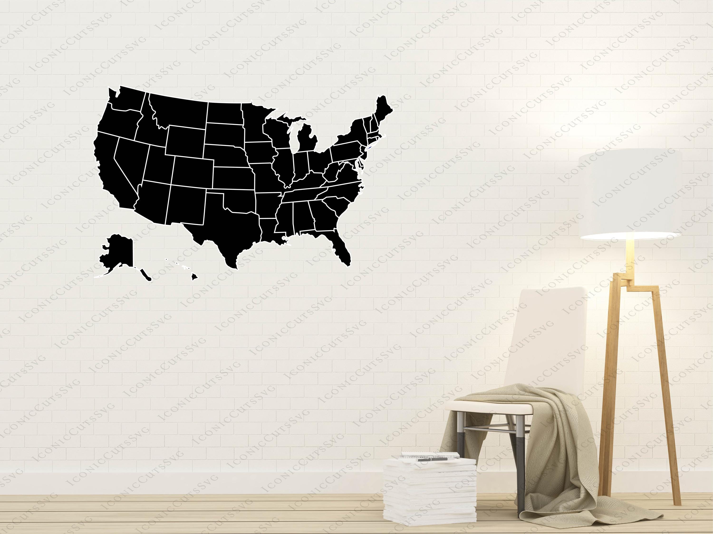 United States Map, Color, Coloring, Printable USA US Sales Map, Goal ...