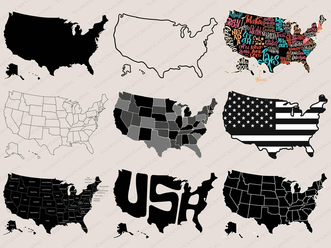 United States Map, Color, Coloring, Printable USA US Sales Map, Goal ...