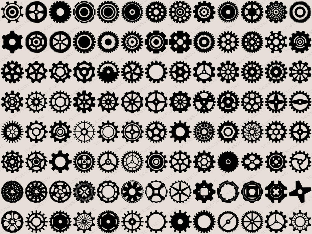 Gears SVG Bundle | Cogs and Gears Svg | Gears PNG | Gears Clipart ...