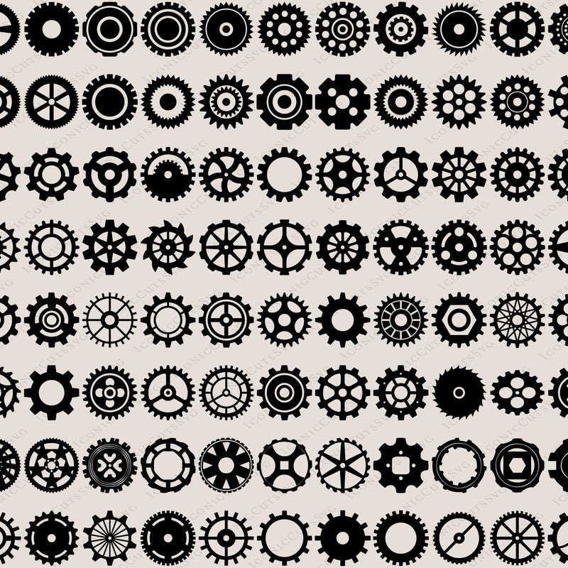 Cogs Svg - Etsy UK
