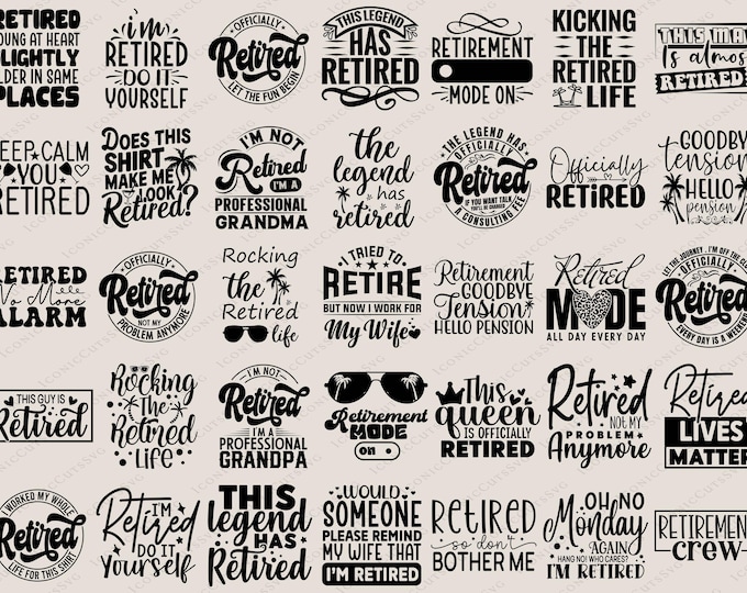 Retirement Svg's and Png's | Retired Svg's| Retired Png 's| Retirement ...