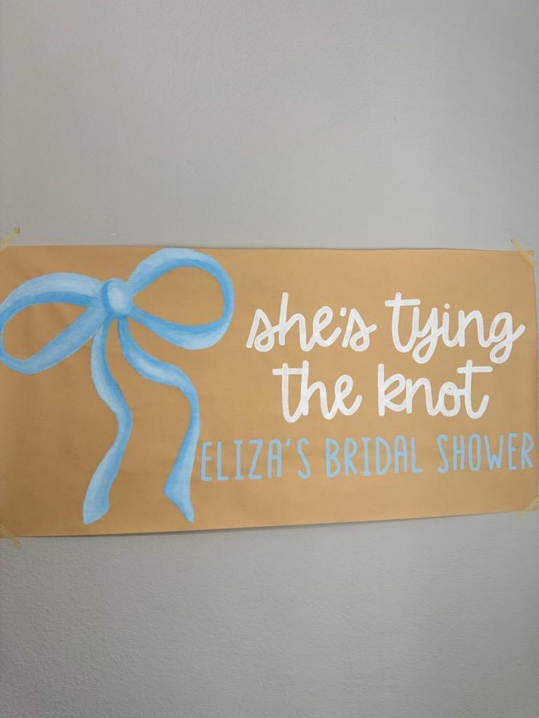 Custom Painted Kraft Paper Party Banner, Birthday Sign - Etsy