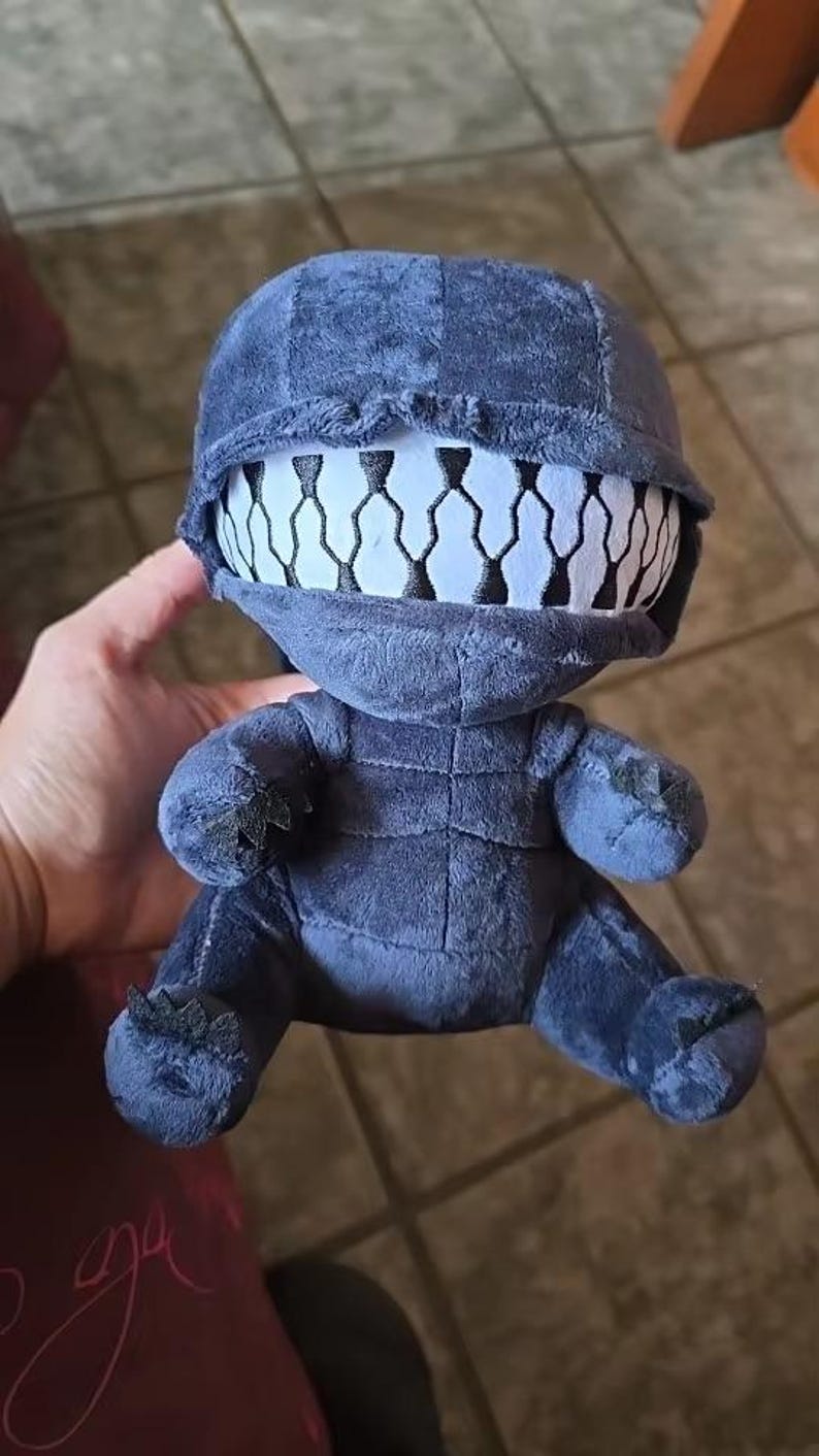 Alien Xenomorph Shaped Zipper Mouth Plush Doll Kawaii Plush Pillows ...