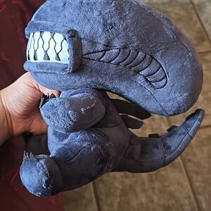 Alien Xenomorph Shaped Zipper Mouth Plush Doll Kawaii Plush Pillows ...