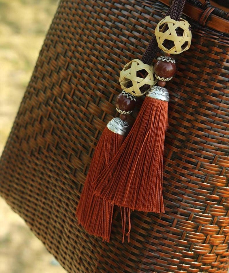 Handmade Bamboo Woven Handbag: Zen Tea Ceremony Bag - Etsy