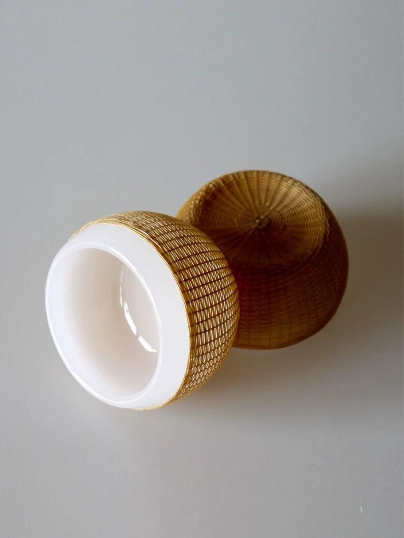 Porcelain Bamboo Weaving Teacups Jade Porcelain Glazed Cups Intangible ...