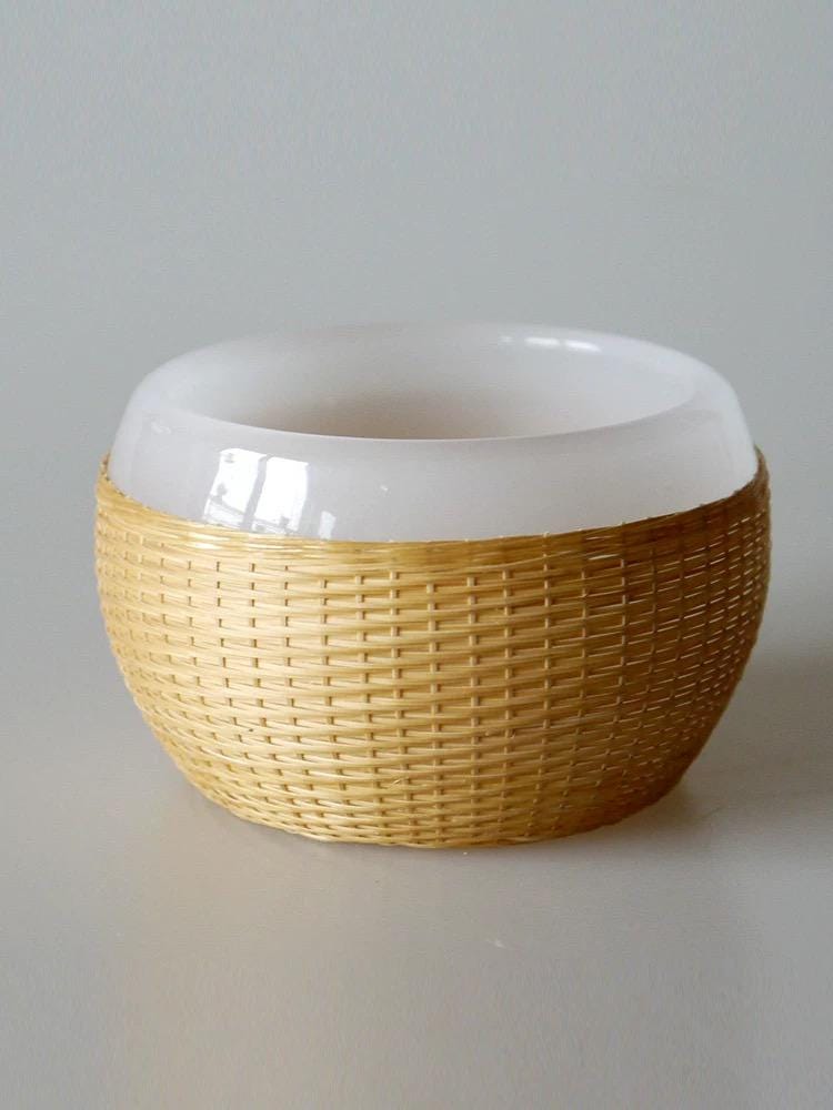 Porcelain Bamboo Weaving Teacups Jade Porcelain Glazed Cups Intangible ...
