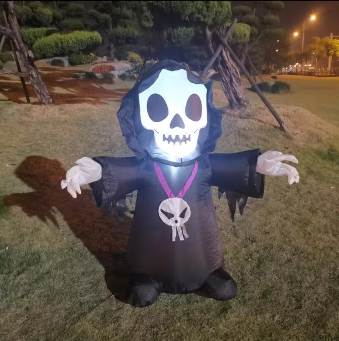1.2M 4FT Inflatable Power Reaper Reaper Soar During Permanent Garden ...