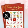 Chinese New Year Bingo Game for Kids and Adults, 50 Lunar New Year ...