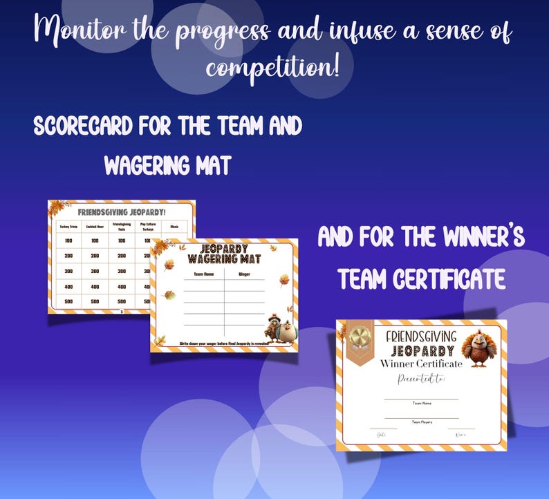 Friendsgiving Trivia Game – Printable Jeopardy for Thanksgiving Office ...