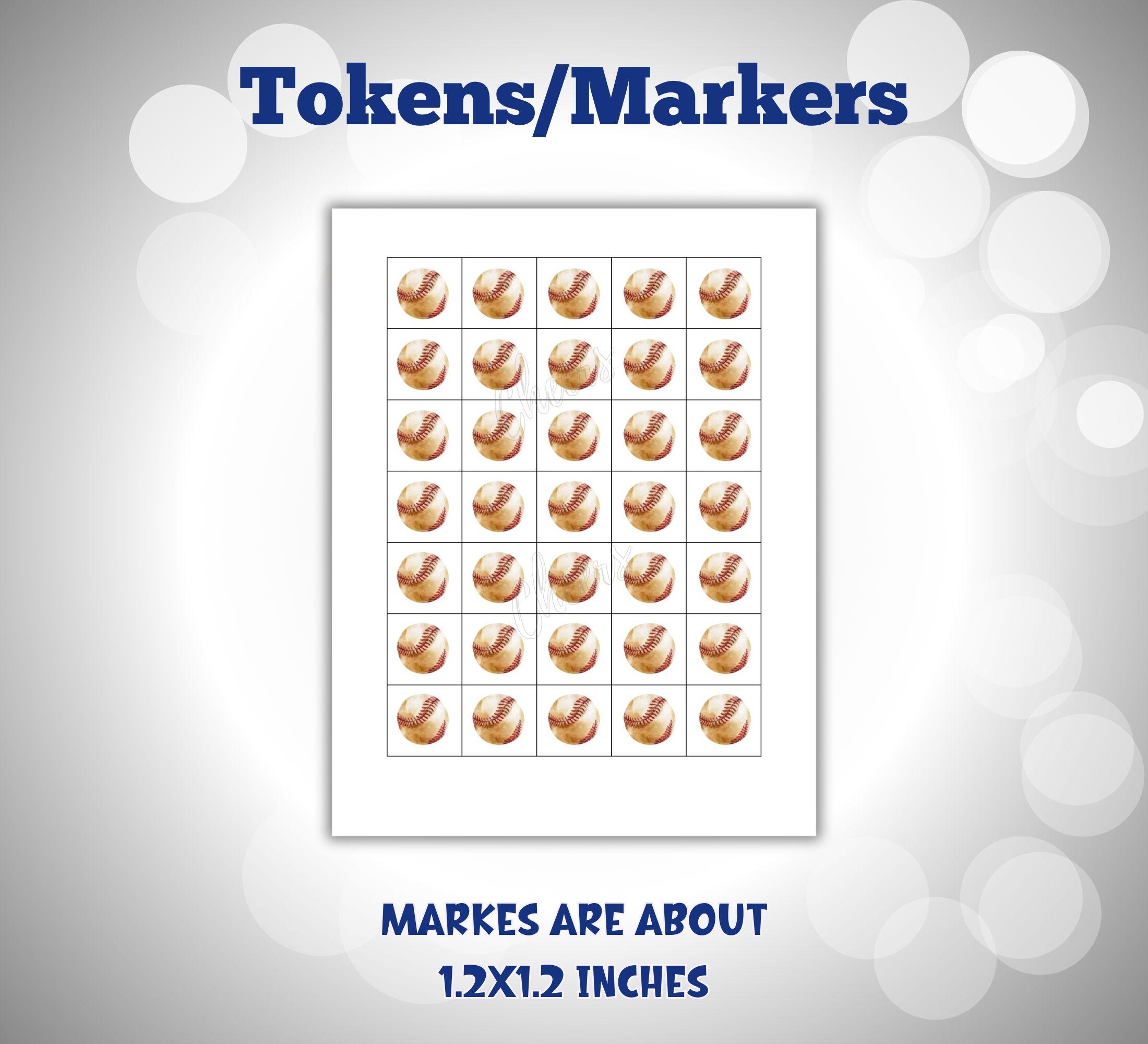 Baseball Bingo, 50 Unique Printable Baseball Bingo Cards, Kid's ...