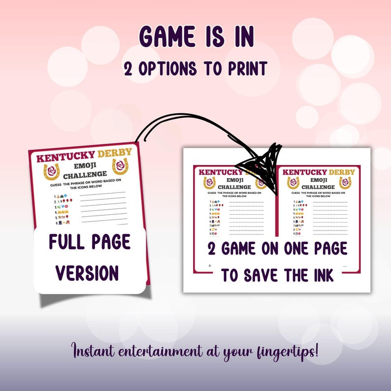 Kentucky Derby Emoji Game: Family Reunion Party (digital Download) - Etsy
