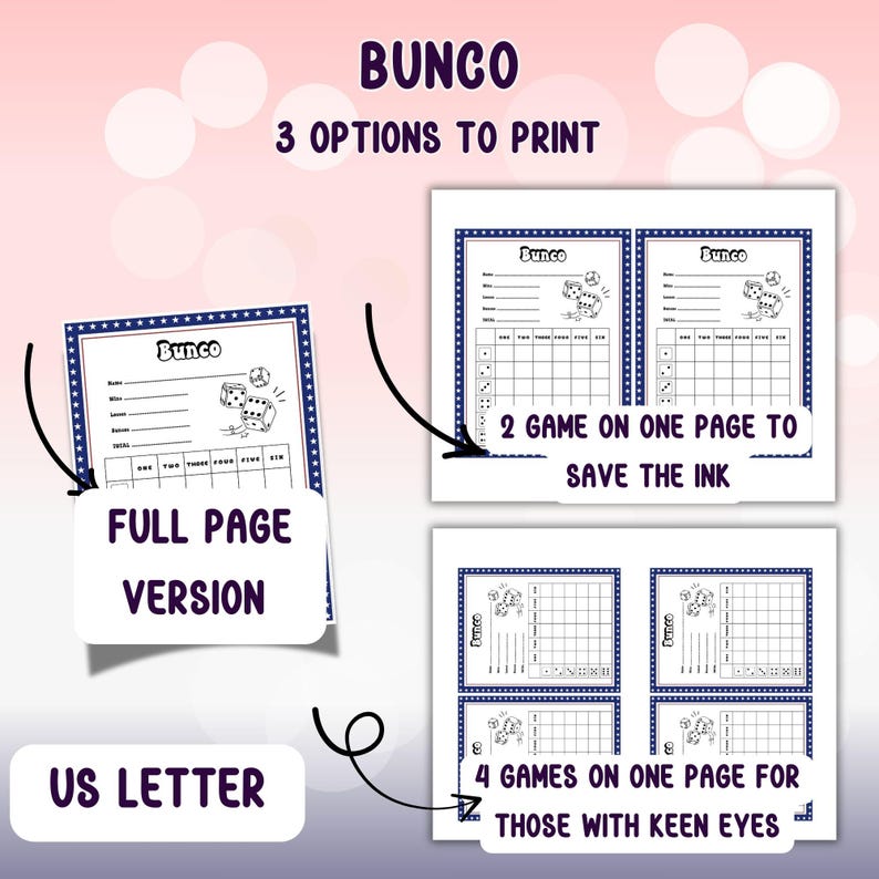 Patriotic Bunco Game Kit: 4th of July Party Game (digital Download) - Etsy