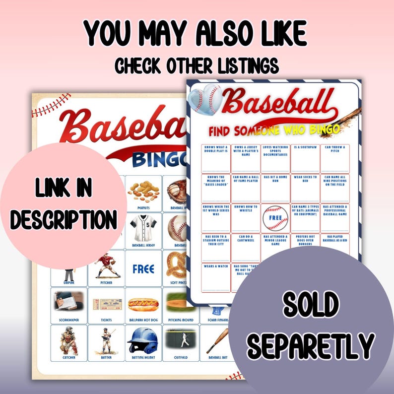 Baseball Scavenger Hunt: Little League Team Party Game (printable ...