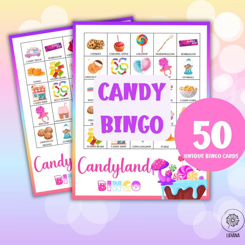 Candyland Cards - Etsy