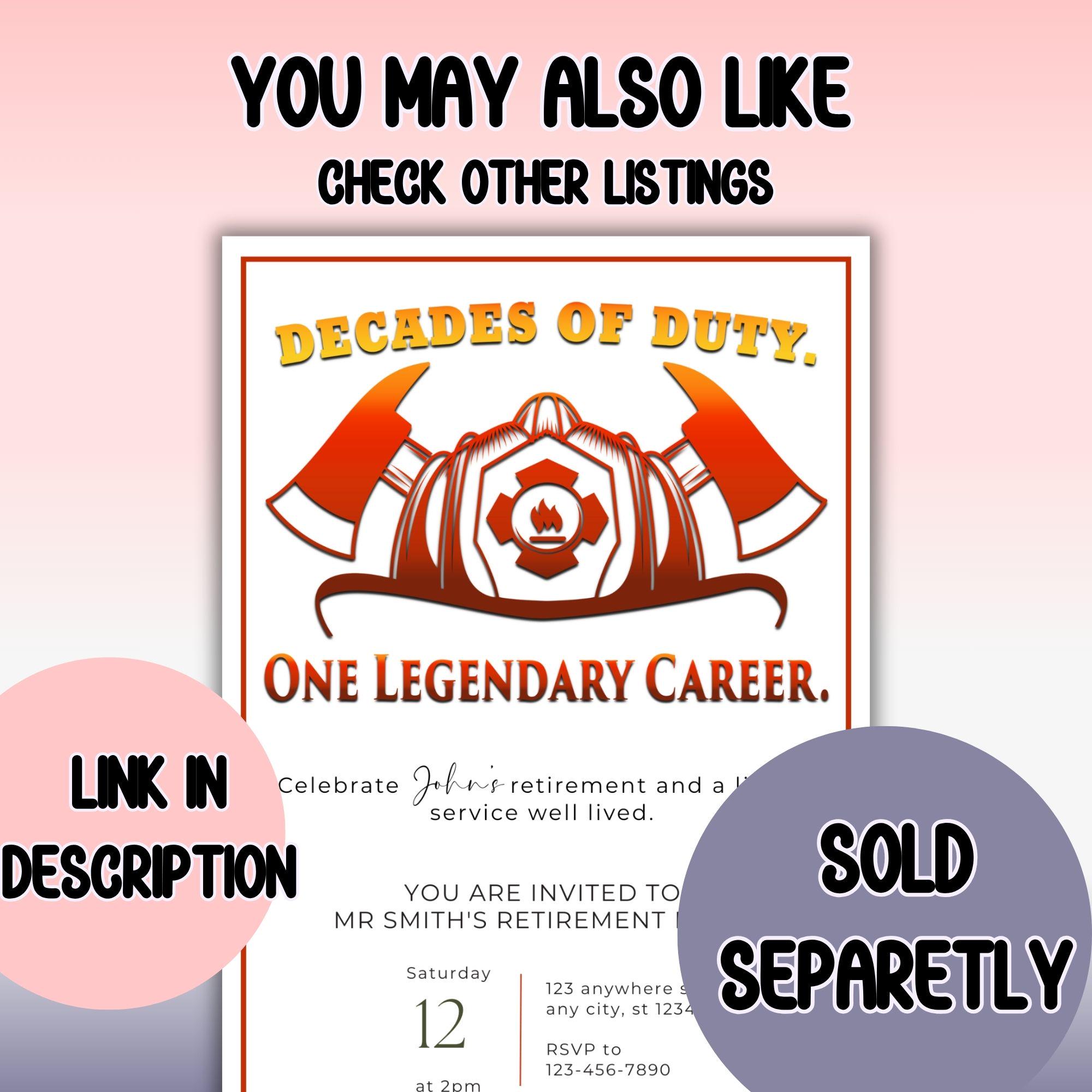 Editable Firefighter Career Quiz | Fire Department Party Game ...