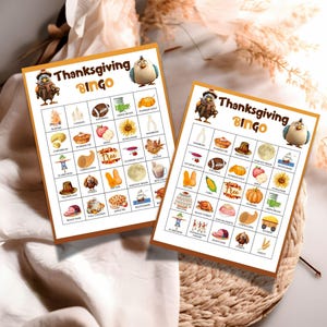 Friendsgiving Bingo for Kids, 50 Printable Funny Thanksgiving Dinner ...