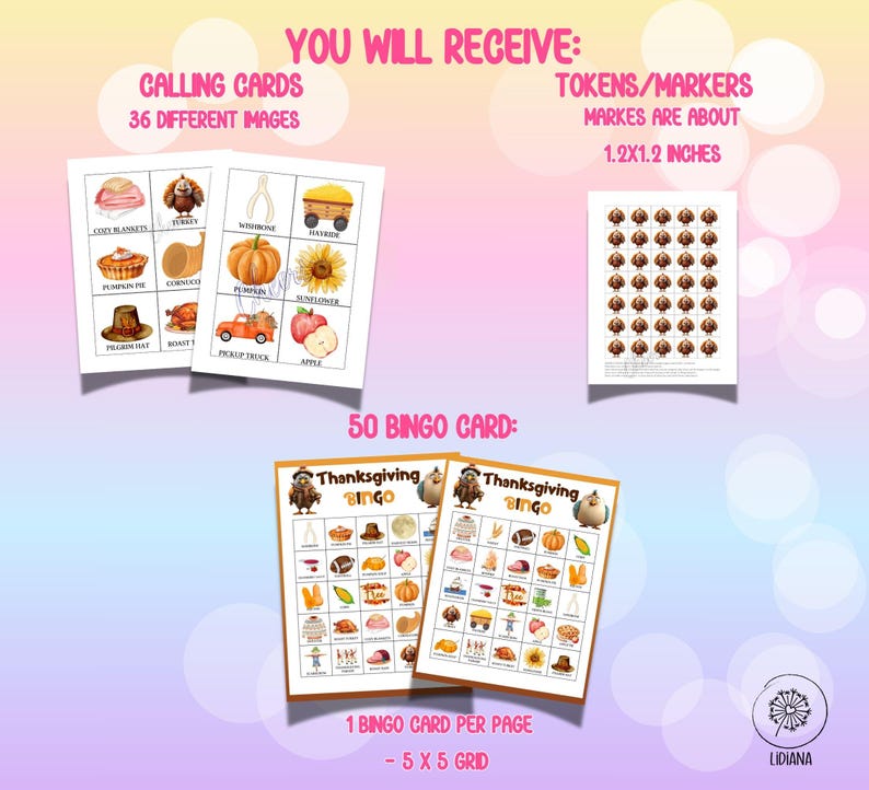 Friendsgiving Bingo for Kids, 50 Printable Funny Thanksgiving Dinner ...